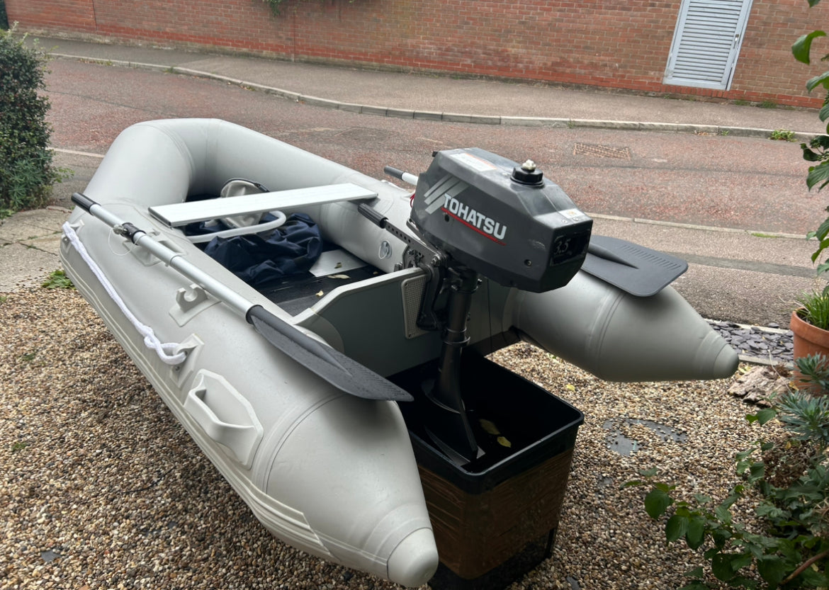 Inflatable dinghy 230 with tohatsu 2.5hp outboard – Sailing-Matters