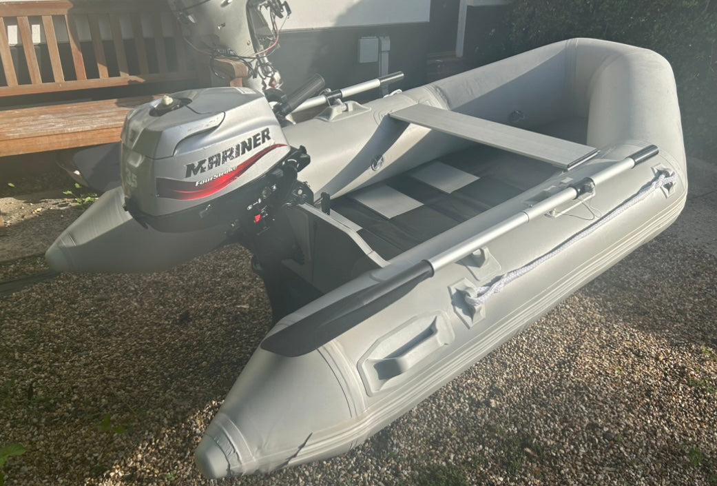 Inflatable dinghy 230 with Mercury 3.5hp outboard – Sailing-Matters