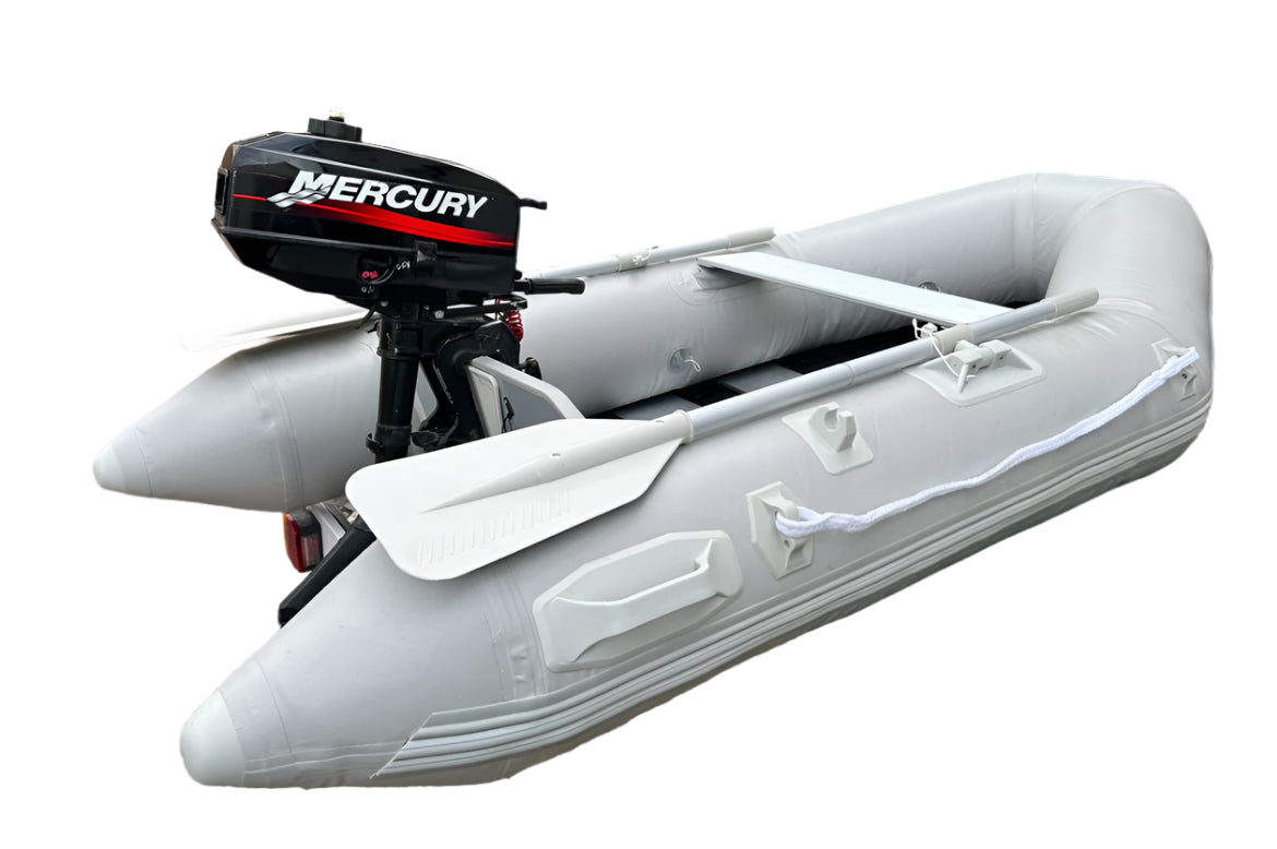 Inflatable dinghy 230 with Mercury 2.5hp outboard – Sailing-Matters