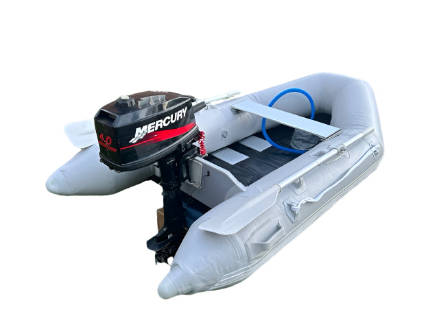 Inflatable dinghy 230 with Mercury 4hp outboard – Sailing-Matters