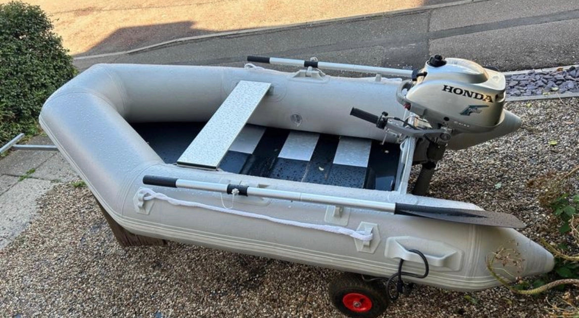 Inflatable dinghy 230 with Honda 2.3hp outboard – Sailing-Matters